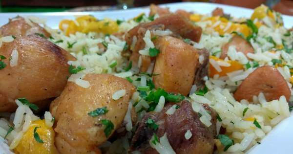 Frango com pequi!