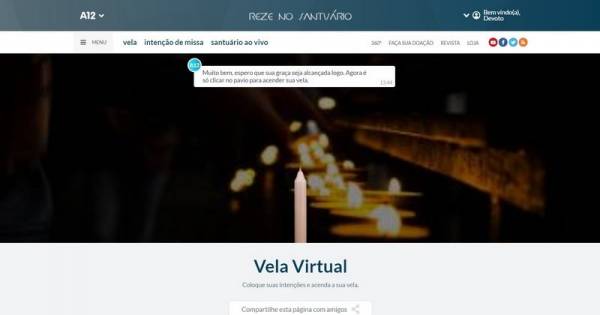 Quer acender uma vela virtual no Santuário de Aparecida? Saiba como!