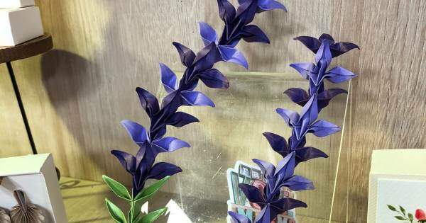 Ramo de Lavanda em Origami - Faça Você Mesmo