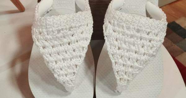 Chinelo em crochê - Faça Você Mesmo