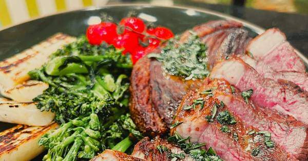 Picanha Grelhada com Palmito e Brócolis - Sabor de Vida