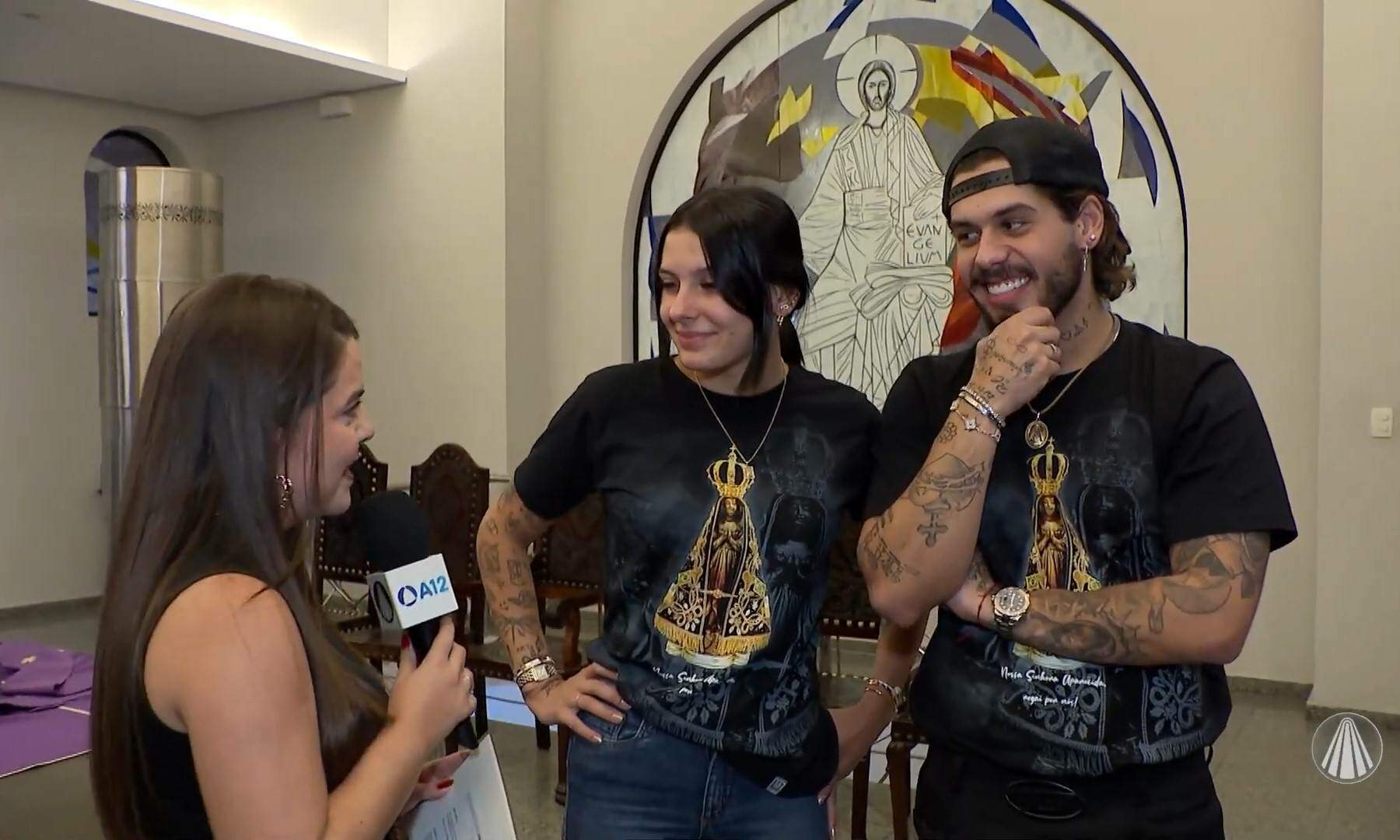 Viva a Tarde entrevista Ana Castela e Zé Felipe, durante visita ao ...