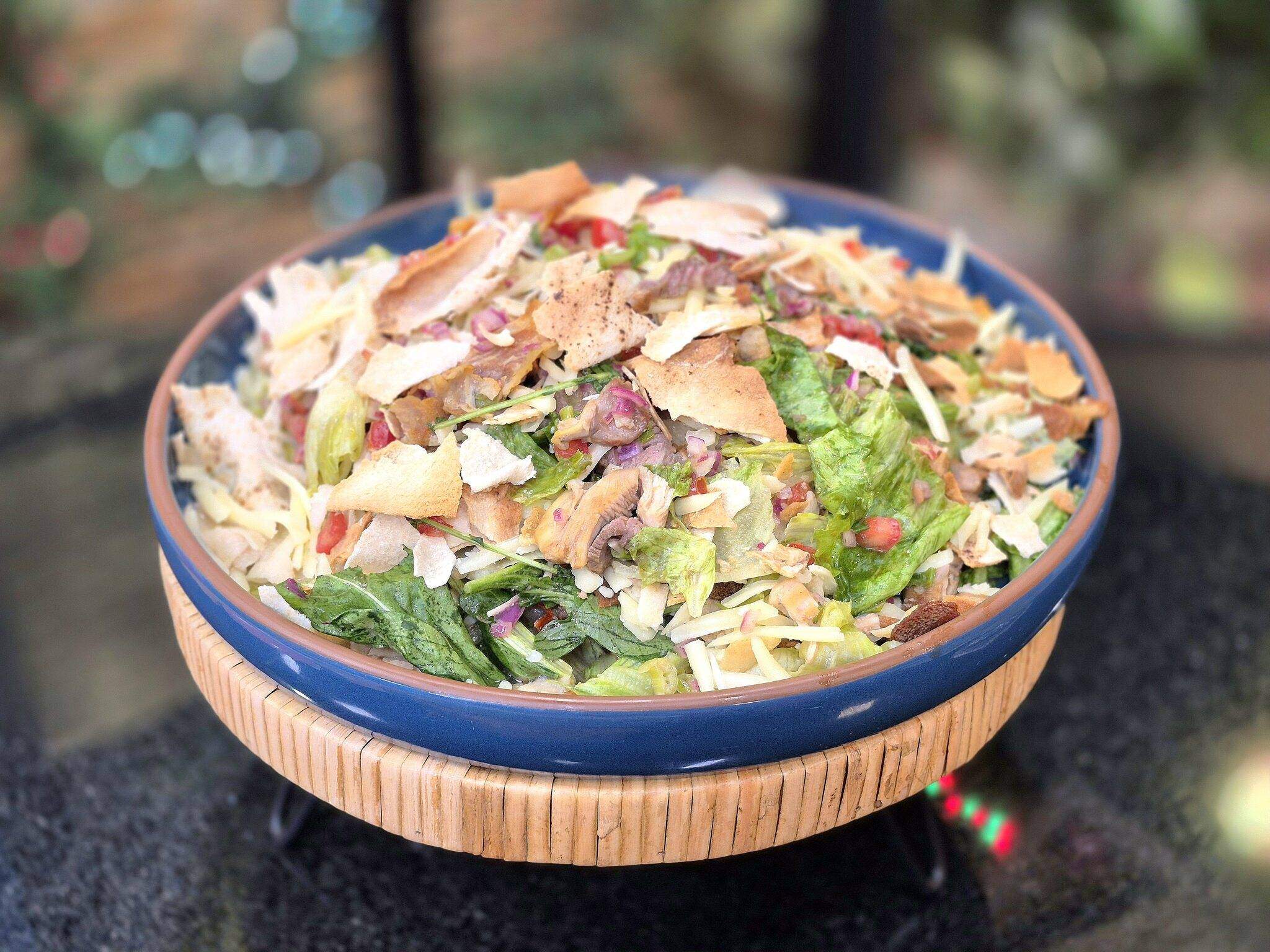 Salada com Sobras de Carne